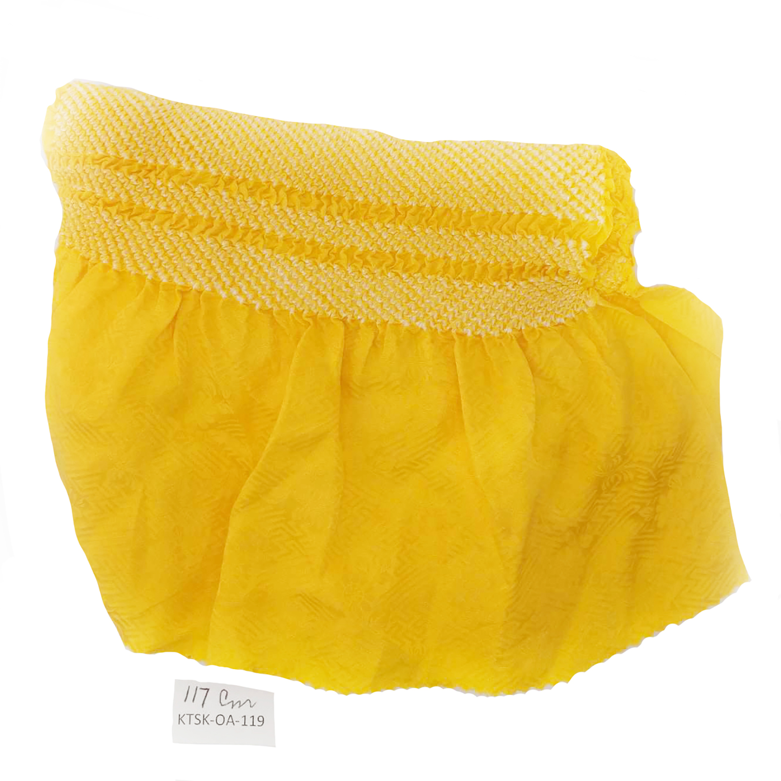 Yellow Shibori Obiage – Tangerine Mountain