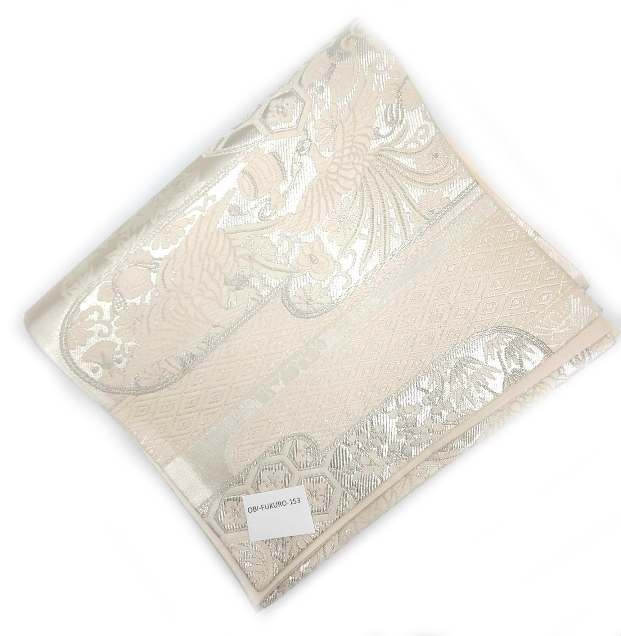 Gorgeous Silver Ho-Oh Bird Fukuro Obi – Tangerine Mountain