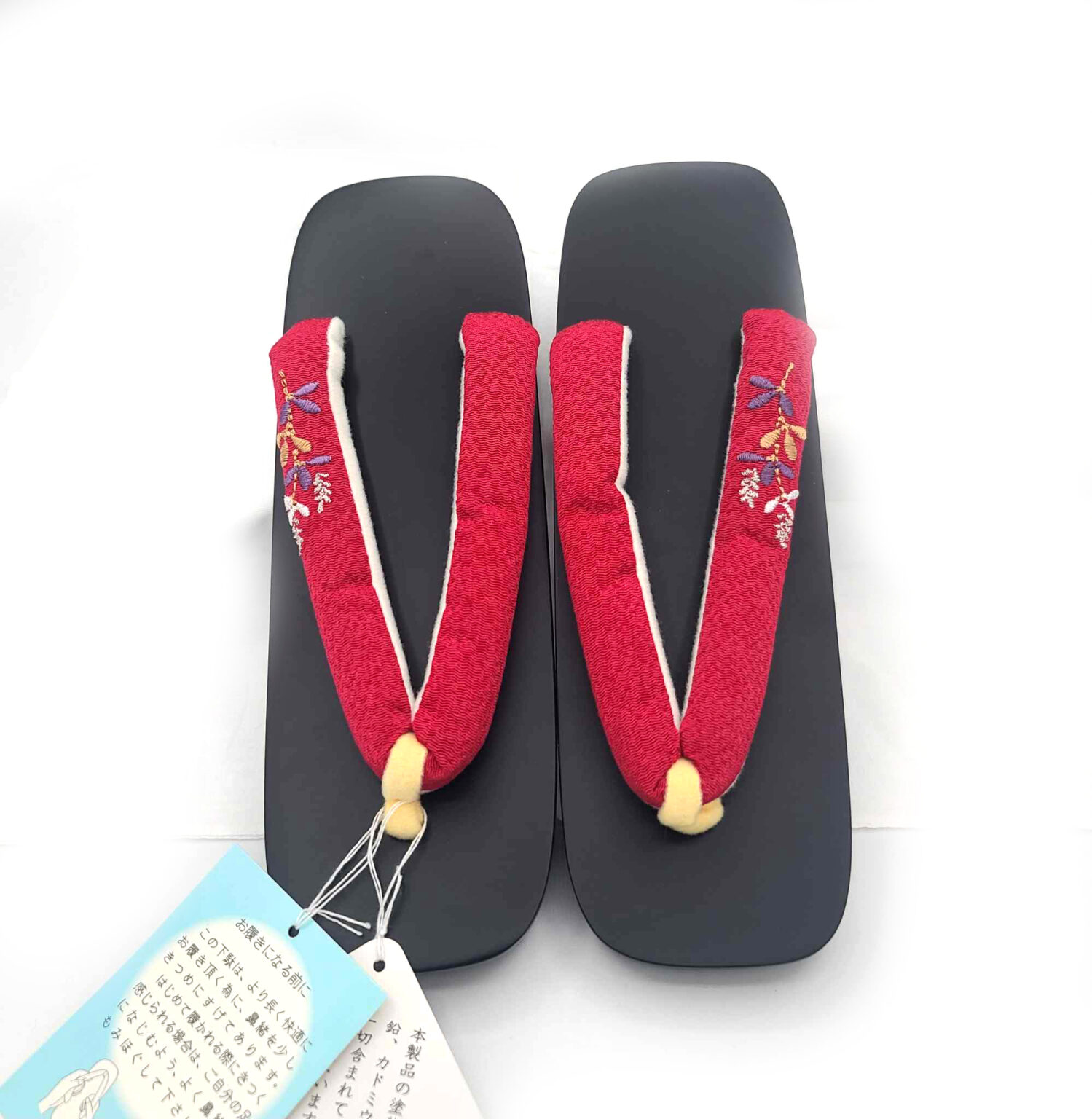 Red Strap Ukon Geta featuring Purple Grasses – Tangerine Mountain